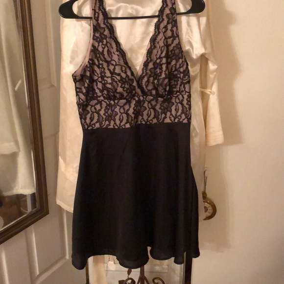 Dresses | Beautiful Tan And Black Lace Dress | Poshmark
